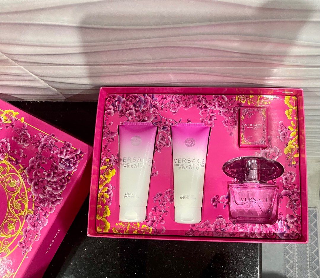 VERSACE BRIGHT CRYSTAL ABSOLU SET, Beauty & Personal Care, Fragrance ...