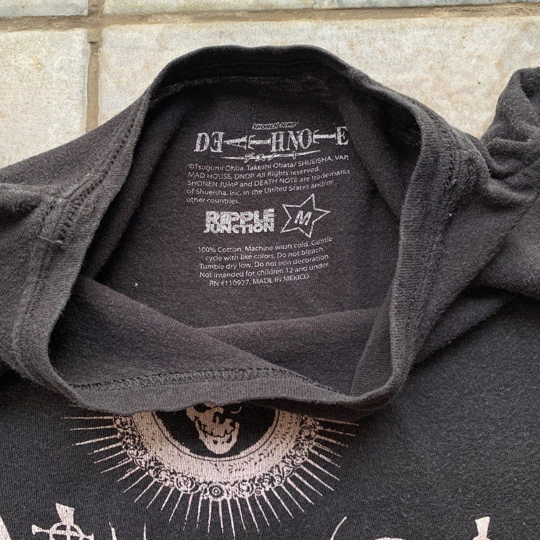 Vintage Death Note Y2K Top Anime Baby Tee Shirt on Carousell
