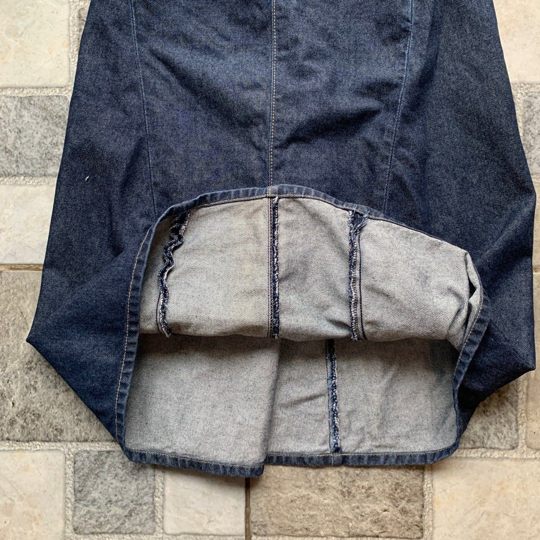 Vintage Levi's Engineered Maxi Long Skirt Denim Jeans, Women's Fashion ...