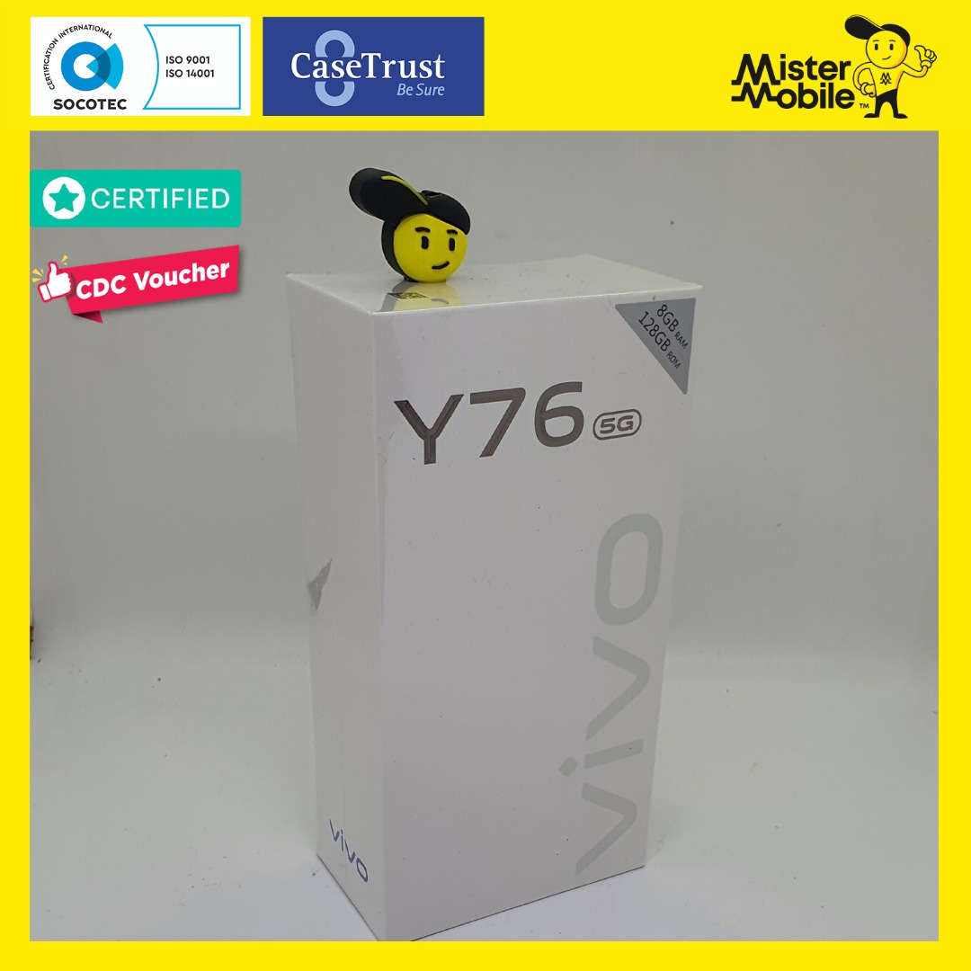 VIVO Y76 5G 128 128GB Local New Set, Mobile Phones & Gadgets, Mobile ...
