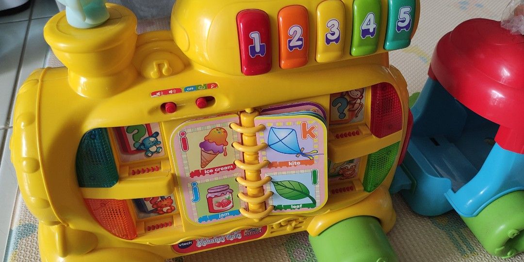 Vtech baby push and ride alphabet train, Bayi & Anak, Mainan & Baby ...