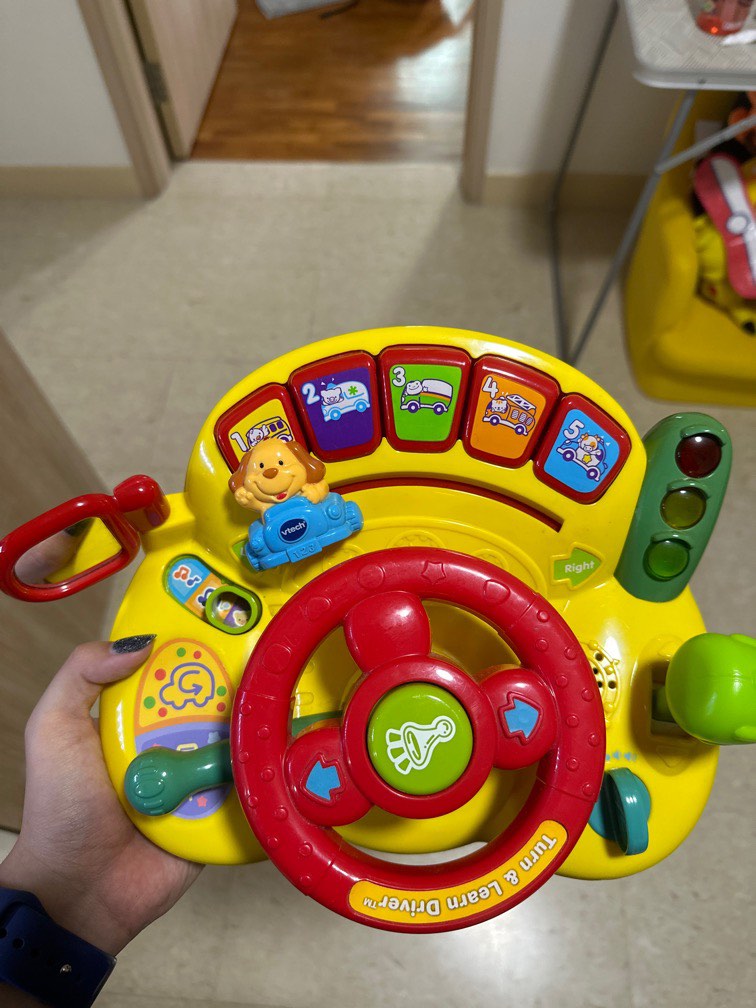 Vtech Steering Car, Babies & Kids, Infant Playtime on Carousell