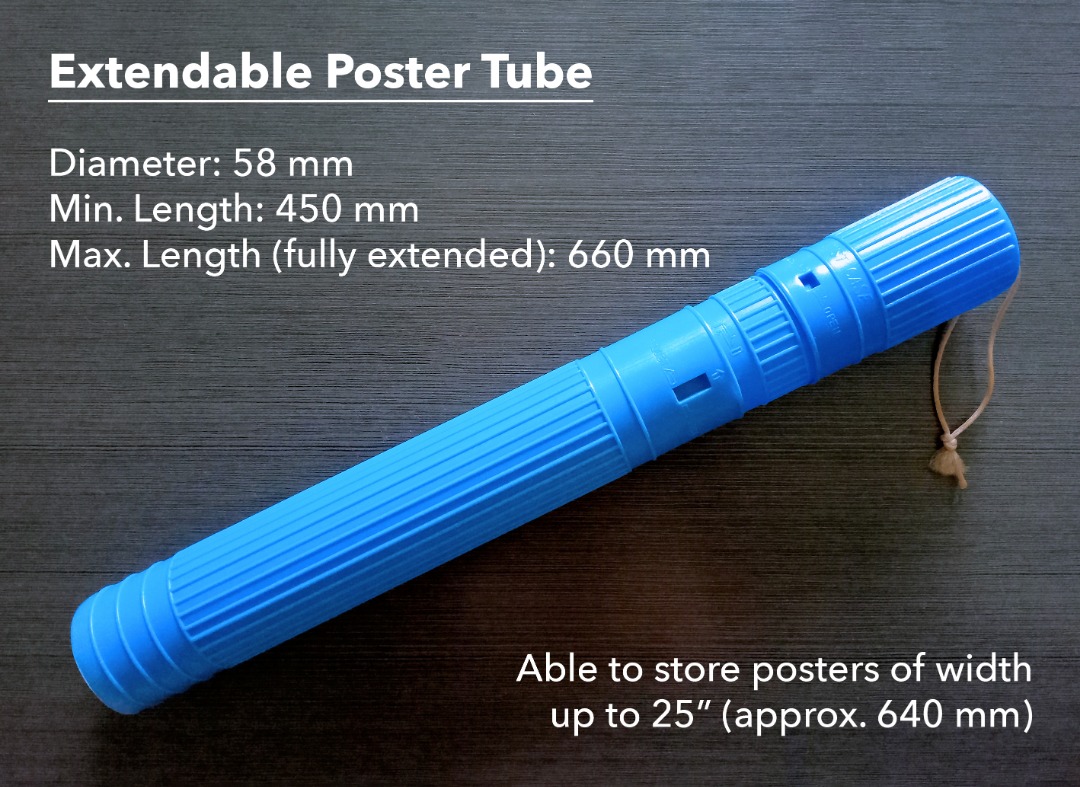 Extendable Poster Tube, Hobbies & Toys, Stationery & Craft, Stationery ...