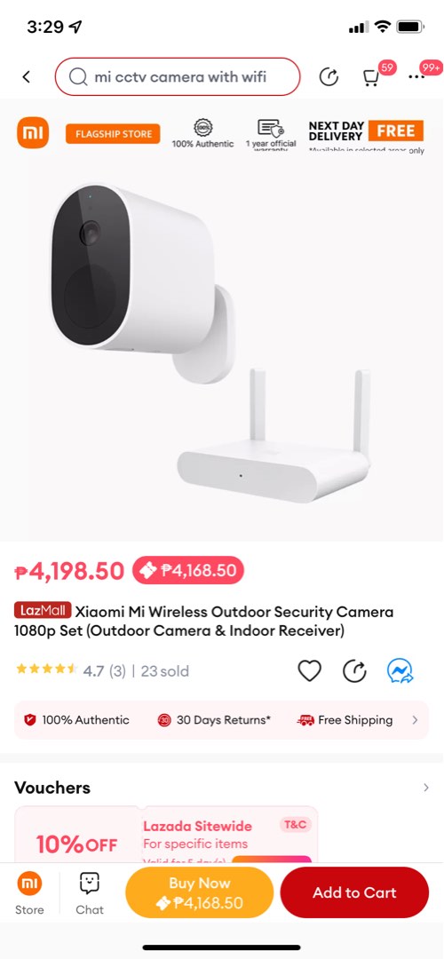 Xiaomi Mi Wireless Outdoor Security Camera 1080p with High Definition ...