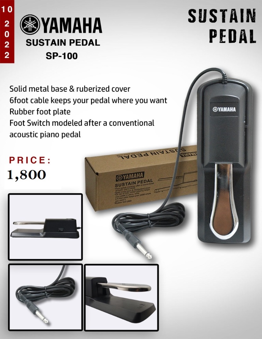 Yamaha Sustain Pedal SP-100, Hobbies & Toys, Music & Media, Musical ...