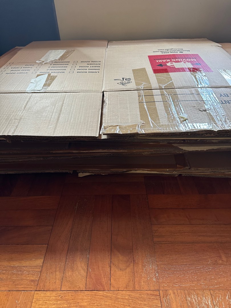 10 used Carton Boxes for free! Self pick up only, Furniture & Home ...