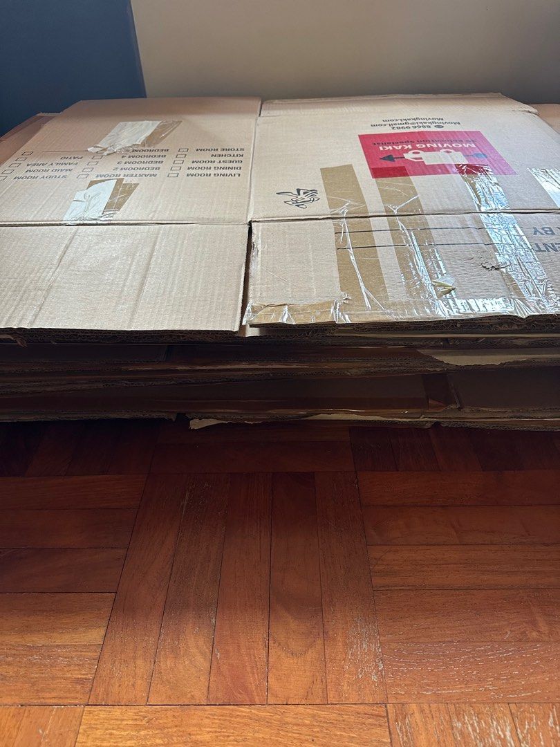 10 used Carton Boxes for free! Self pick up only, Furniture & Home ...