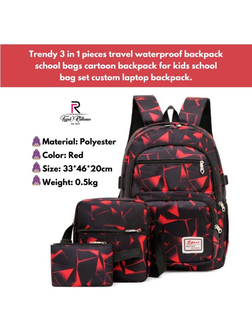 3in1 Backpack, Women's Fashion, Bags & Wallets, Backpacks on Carousell