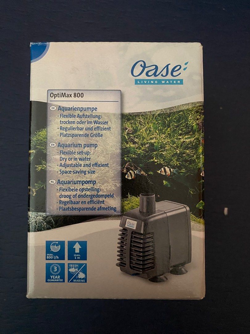 60L Fish Tank Aquarium with Oase Optimax 800 Pump included, Pet ...