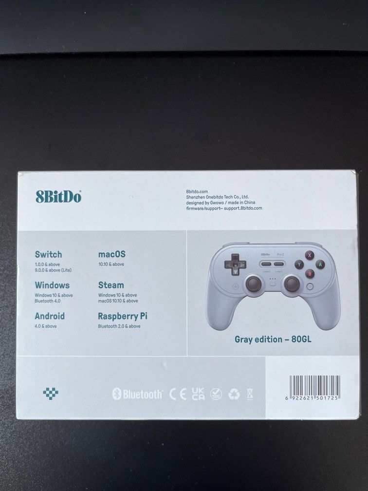 8BitDo Pro 2 Bluetooth Gamepad, Video Gaming, Gaming Accessories ...