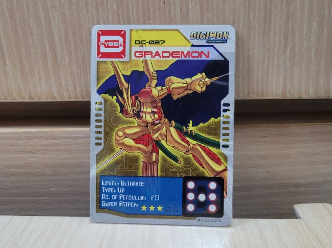 黃金劍士獸卡 數碼暴龍 咭 暴龍機 Grademon Digimon Digital Monsters D-Cyber Card Game ...