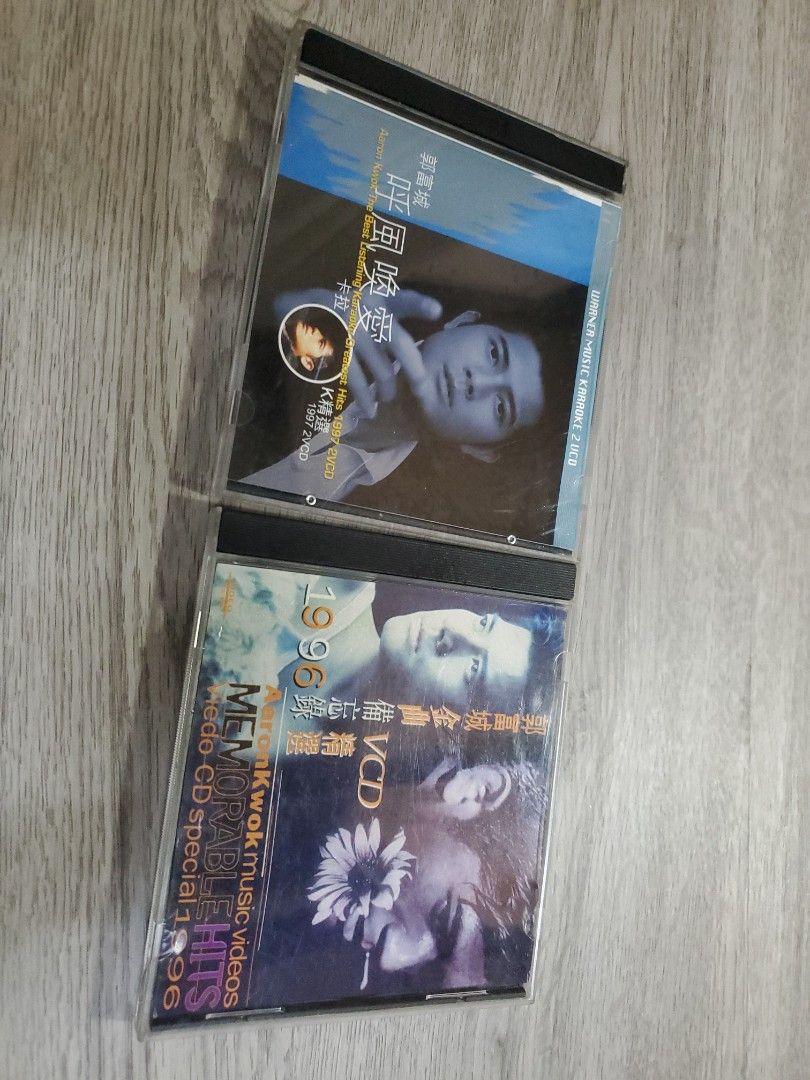 郭富城 Aaron kwok 卡拉ok vcd, 興趣及遊戲, 音樂、樂器 & 配件, 音樂與媒體 - CD 及 DVD - Carousell