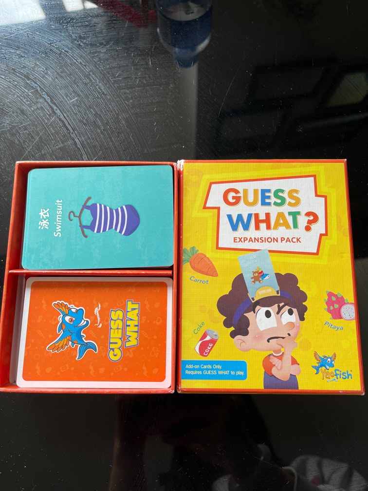 急清屋～ Guess What card games, 興趣及遊戲, 玩具 & 遊戲類 - Carousell