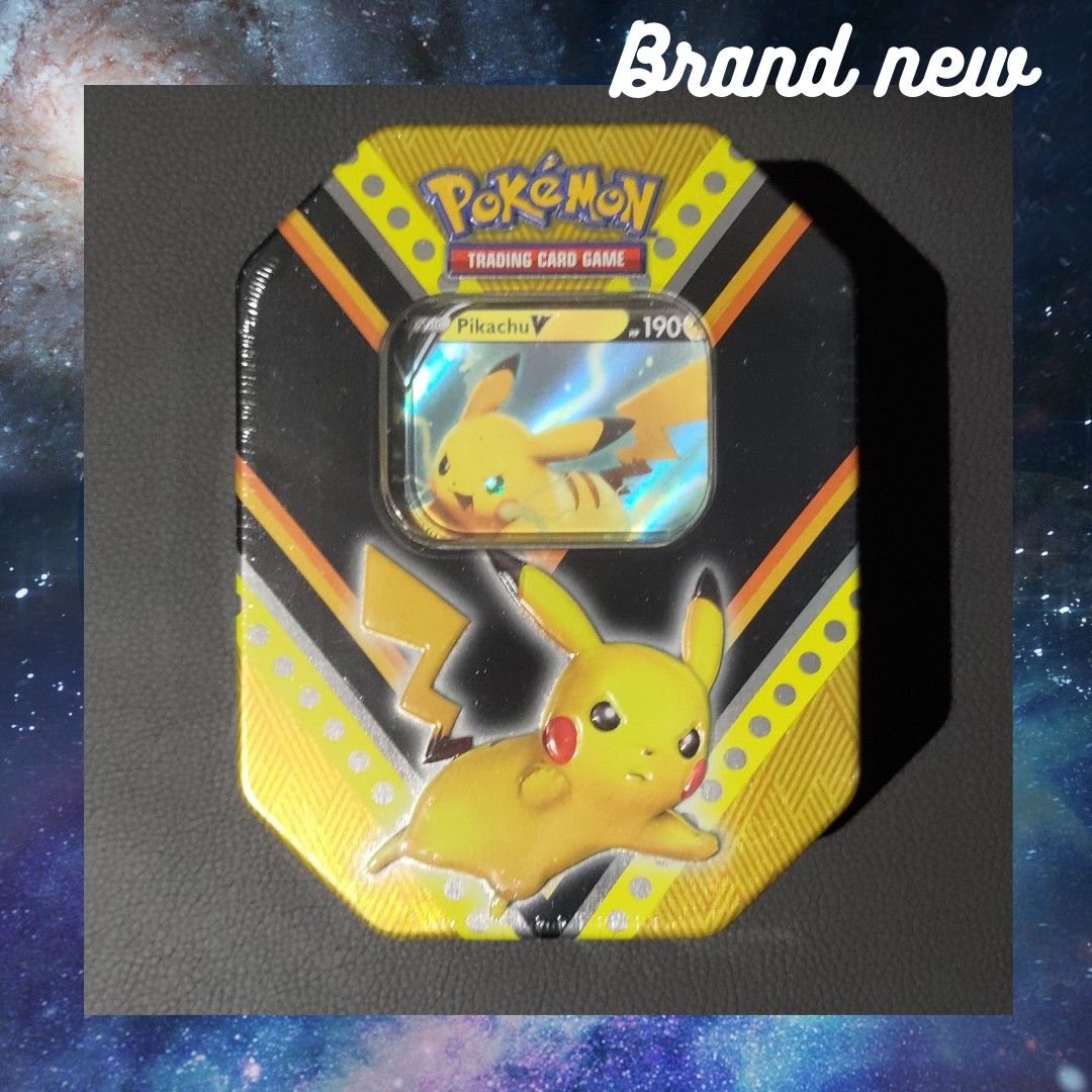 全新 Pokemon tcg Card Box Pikachu international, 興趣及遊戲, 玩具 & 遊戲類 - Carousell