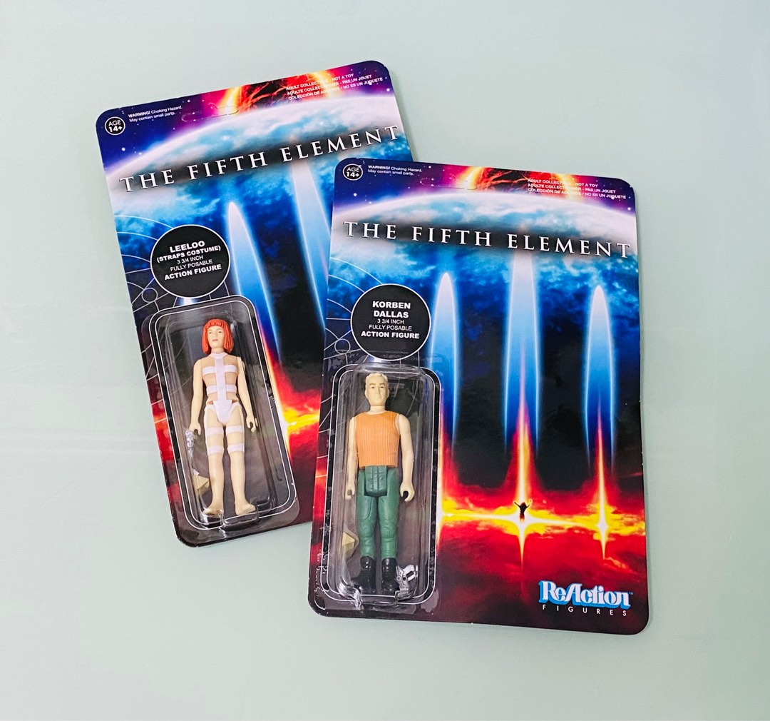 全新未開/ ReAction FIGURES - 電影第5元素 The Fifth Element 男女主角Figure (Korben ...