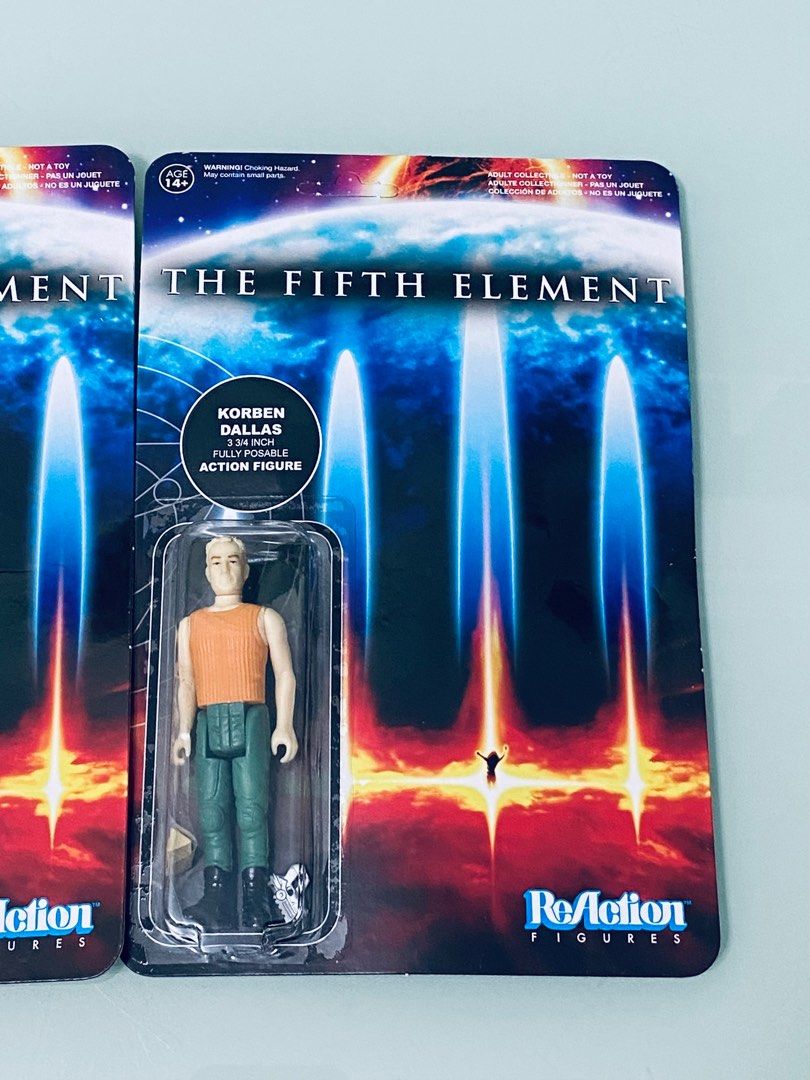 全新未開/ ReAction FIGURES - 電影第5元素 The Fifth Element 男女主角Figure (Korben ...