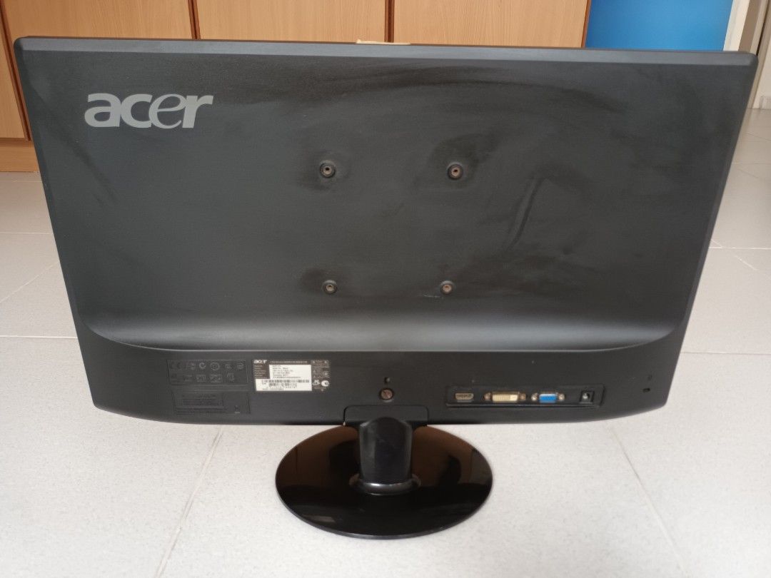 Acer S231HL Monitor, Computers & Tech, Parts & Accessories, Monitor Screens on Carousell