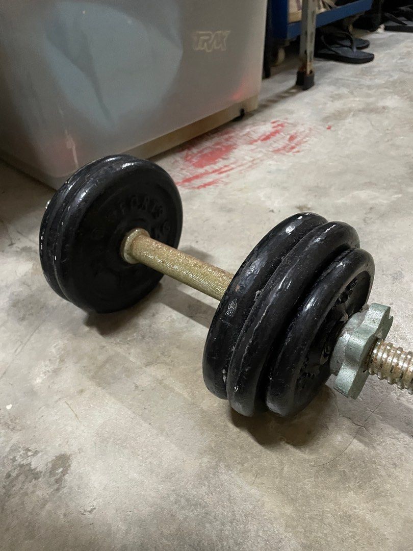 Adjustable dumbell, Sports Equipment, Exercise & Fitness, Weights ...