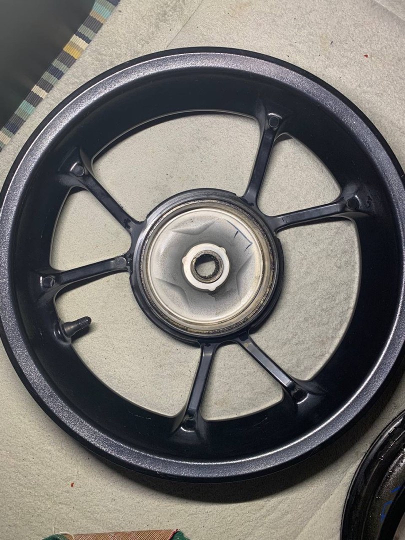 Aerox V1 Black Rim, Motorcycles, Motorcycle Accessories on Carousell