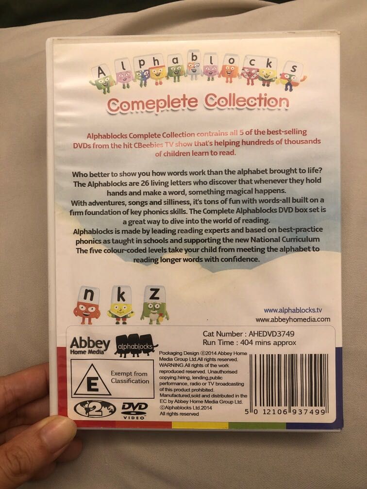 Alphablocks 6 DVD box set, 興趣及遊戲, 音樂樂器 & 配件, 音樂與媒體 - CD 及 DVD - Carousell