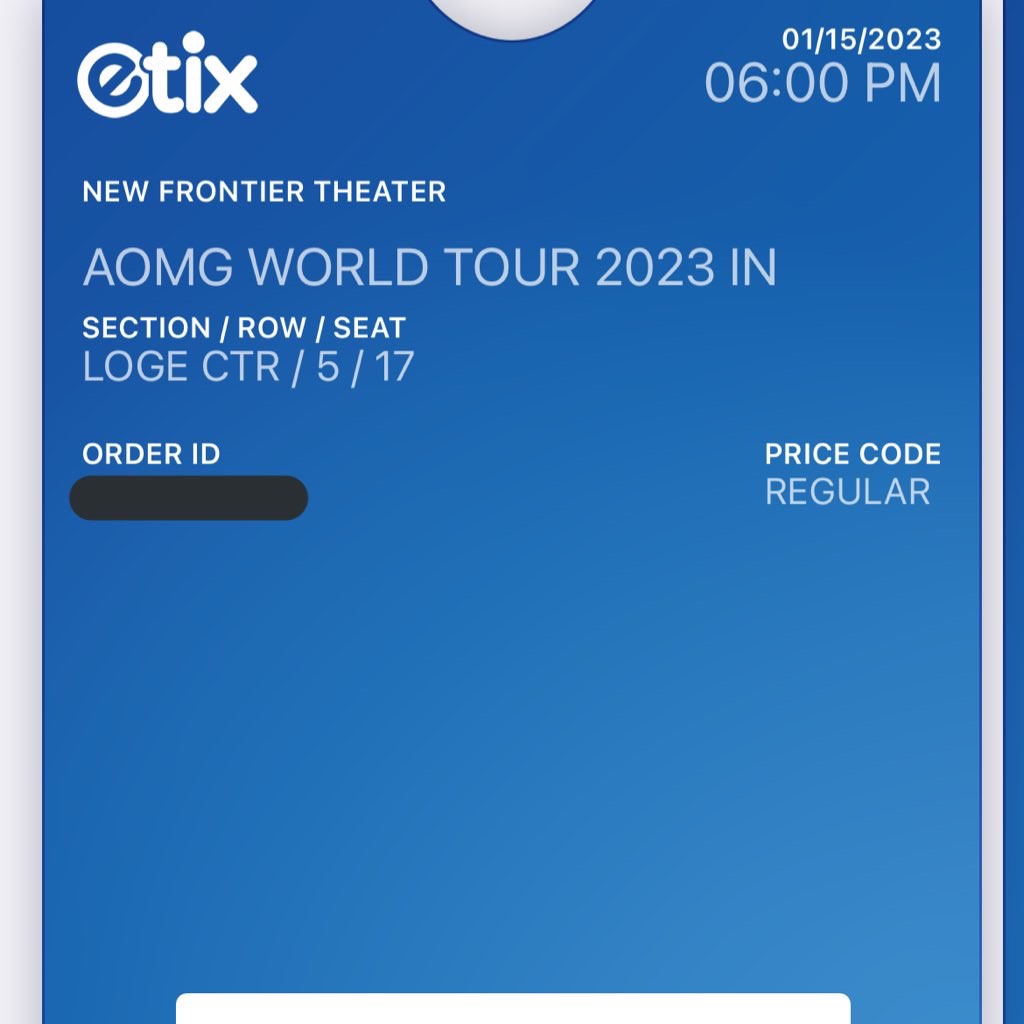 AOMG WORLD TOUR 2023 LOGE CTR, Tickets & Vouchers, Event Tickets on ...