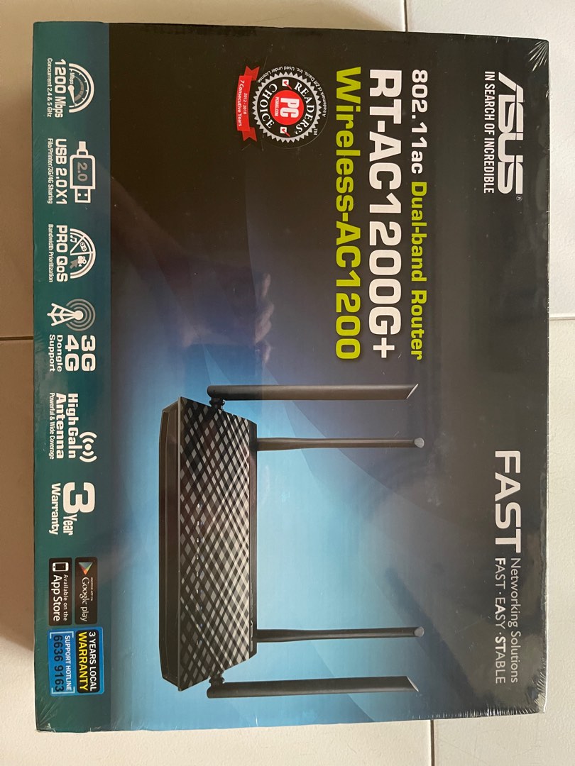 ASUS RT-AC1200G+ Router, Computers & Tech, Parts & Accessories ...