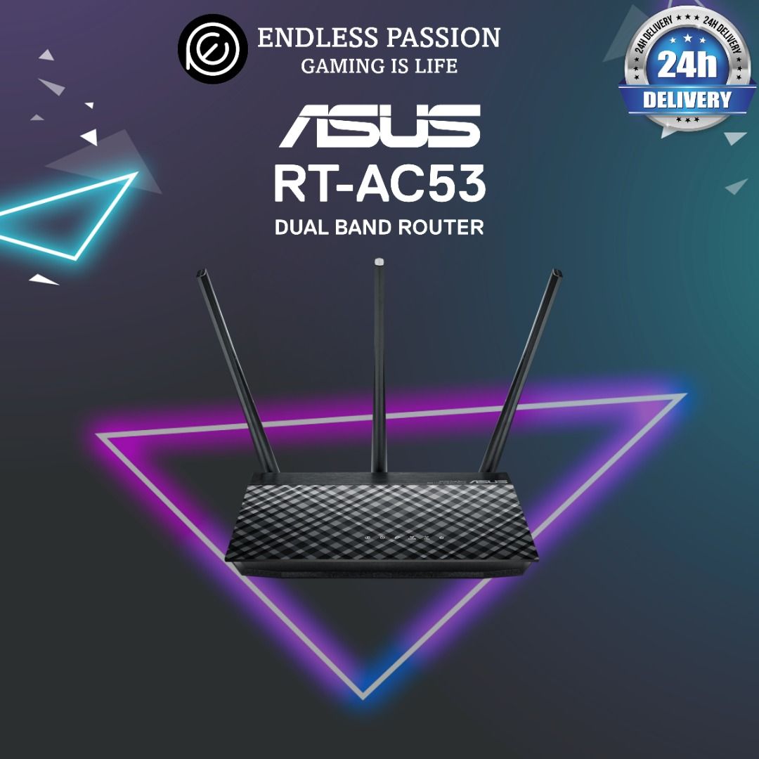 Asus RT-AC53 AC750 DUAL-BAND AC ROUTER, Computers & Tech, Parts ...