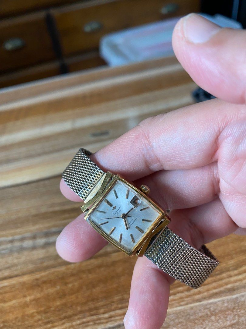 Authentic Seikomatic Lady Calendar Diashock 21 Jewels Hand Wind, Women ...