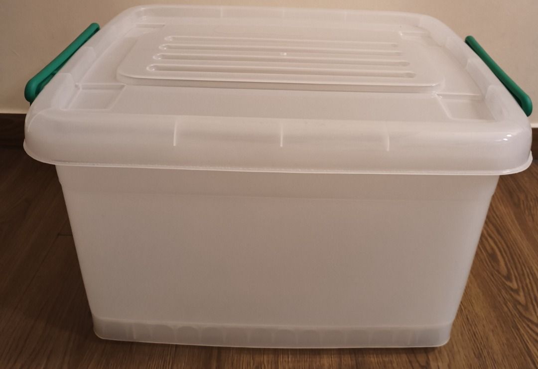 Big translucent storage box, Furniture & Home Living, Home Improvement ...