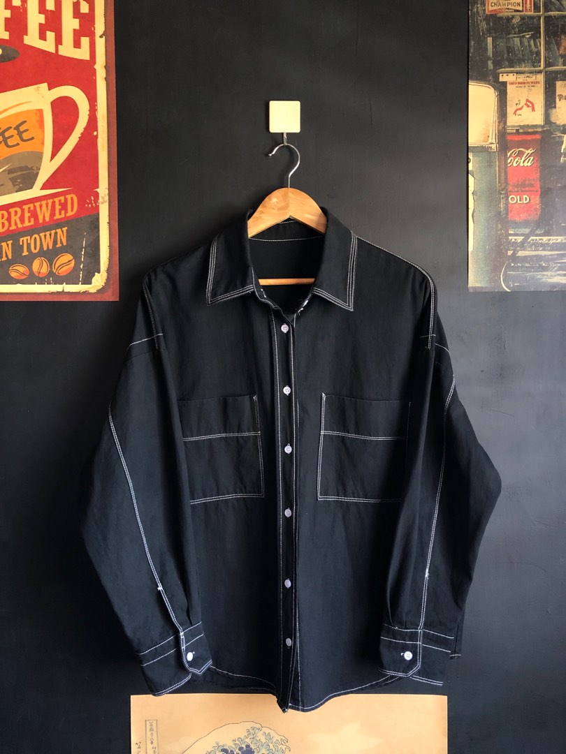 BLACK DENIM JACKET, Men's Fashion, Coats, Jackets and Outerwear on ...