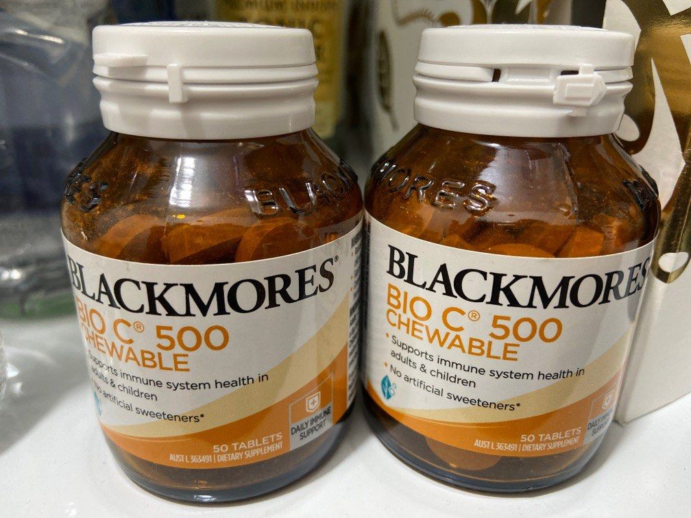 Blackmores bio c 500 chewable, Health & Nutrition, Health Supplements ...