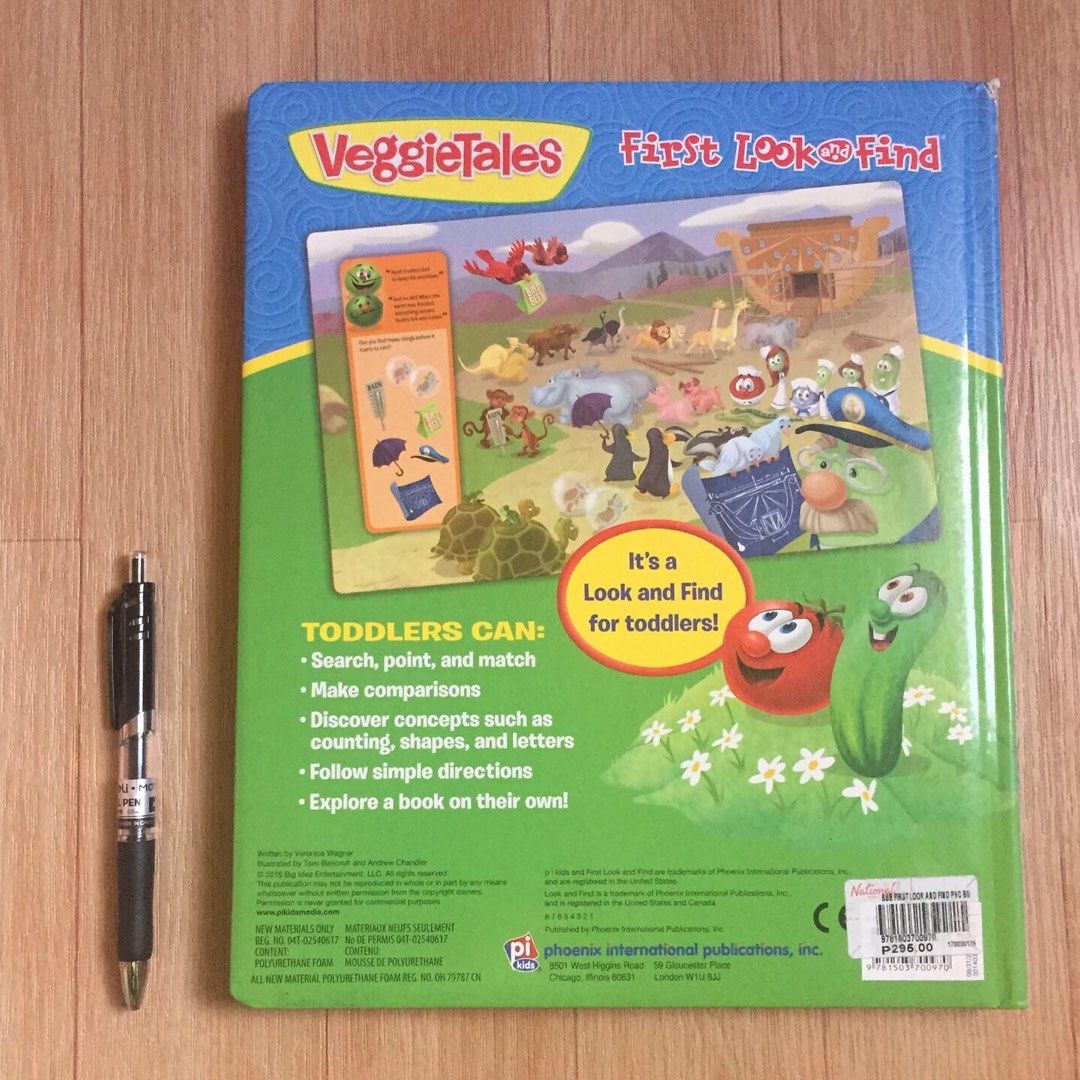 B/New Big Book Veggietales Look & Find Board Book, Hobbies & Toys ...