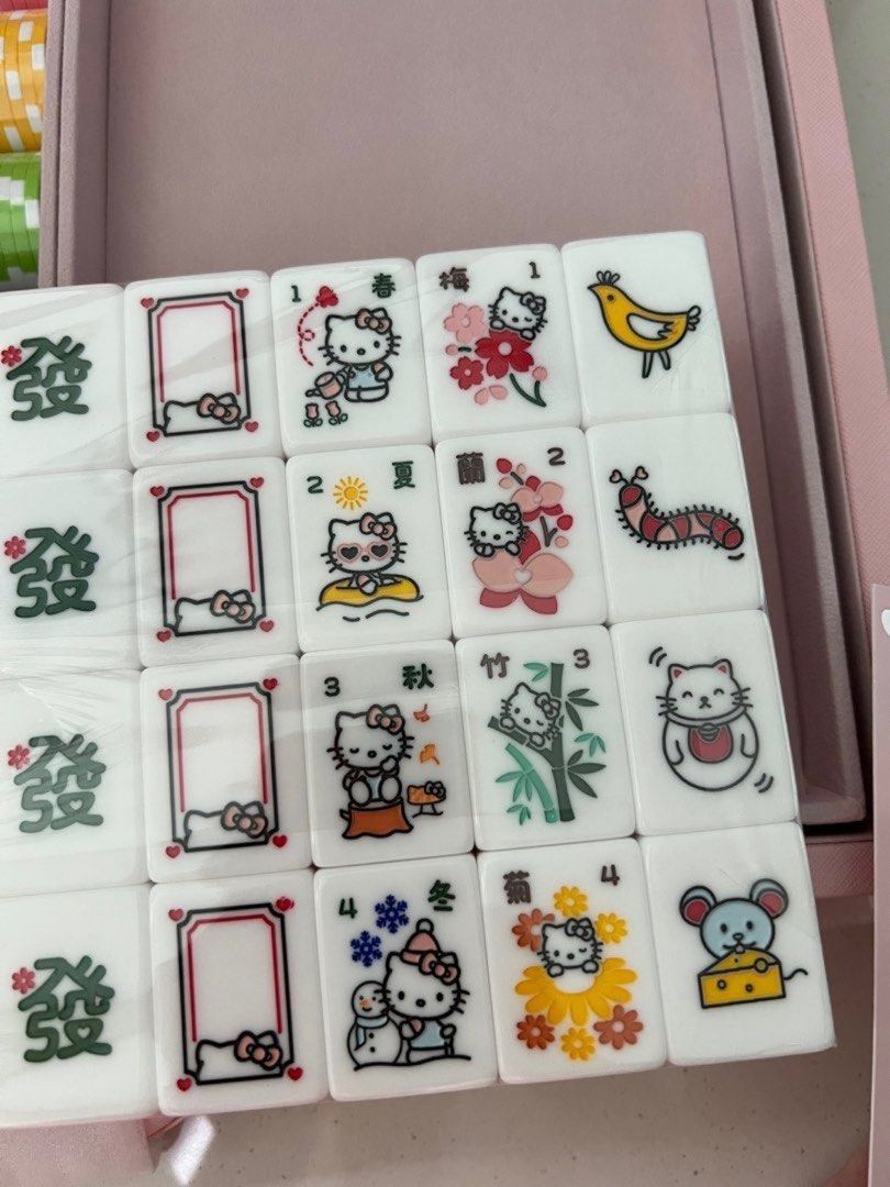[BNIB] Hello Kitty Mahjong Tiles FairPrice NTUC FairPrice Hello Kitty ...