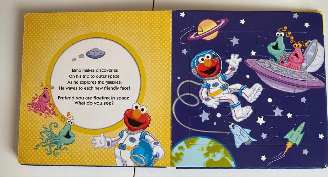 Brand new Elmo Playtime Adventure (Puzzle Book), Hobbies & Toys, Books ...