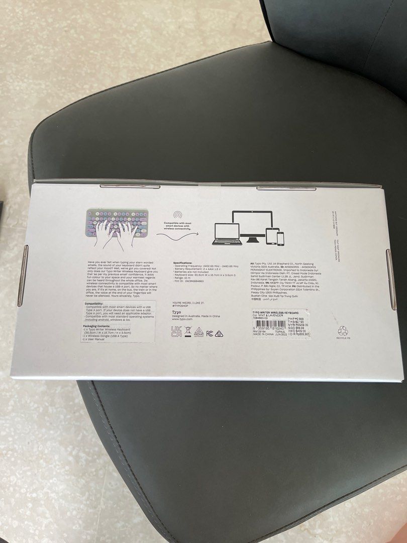 Brand new Typo writer wireless keyboard, Computers & Tech, Parts ...