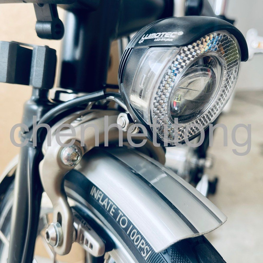 Brompton P Bar P6R Dynamo in Classic Black in Mint Condition, Sports ...