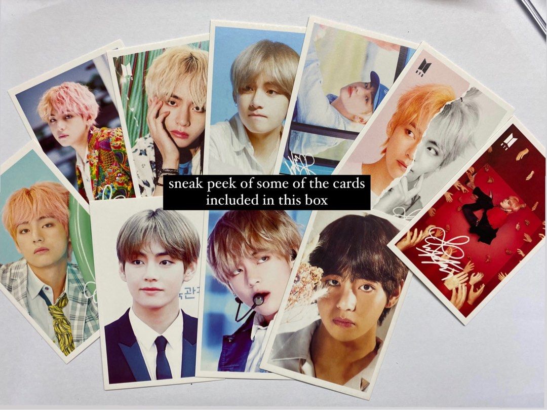 BTS Kim Tae Hyung lomo card box (30 cards), Hobbies & Toys, Memorabilia ...