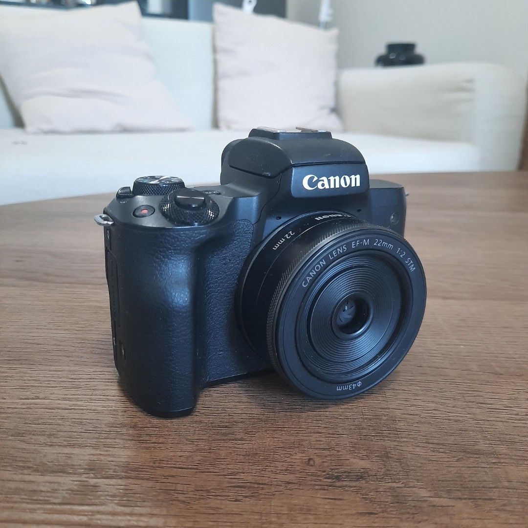 Canon EOS M50 (Kiss M) with 22mm lens Bundle, Photography, Cameras on ...