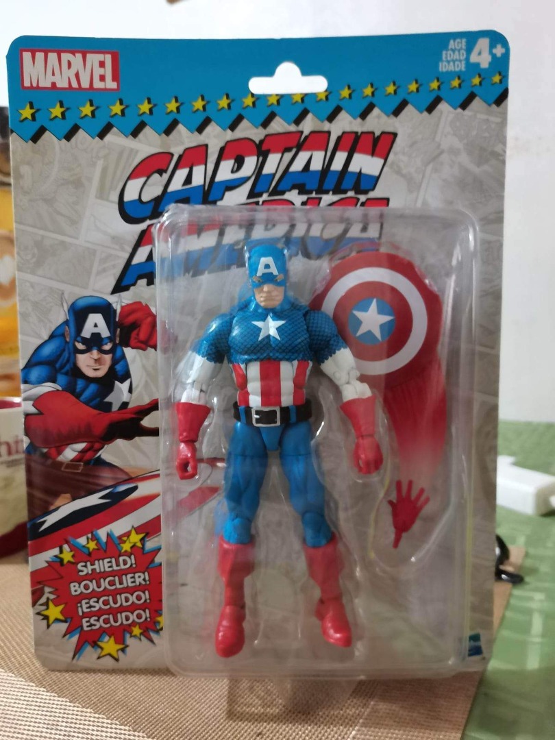 Captain America Retro Vintage Marvel Legends (Back in Card), Hobbies ...