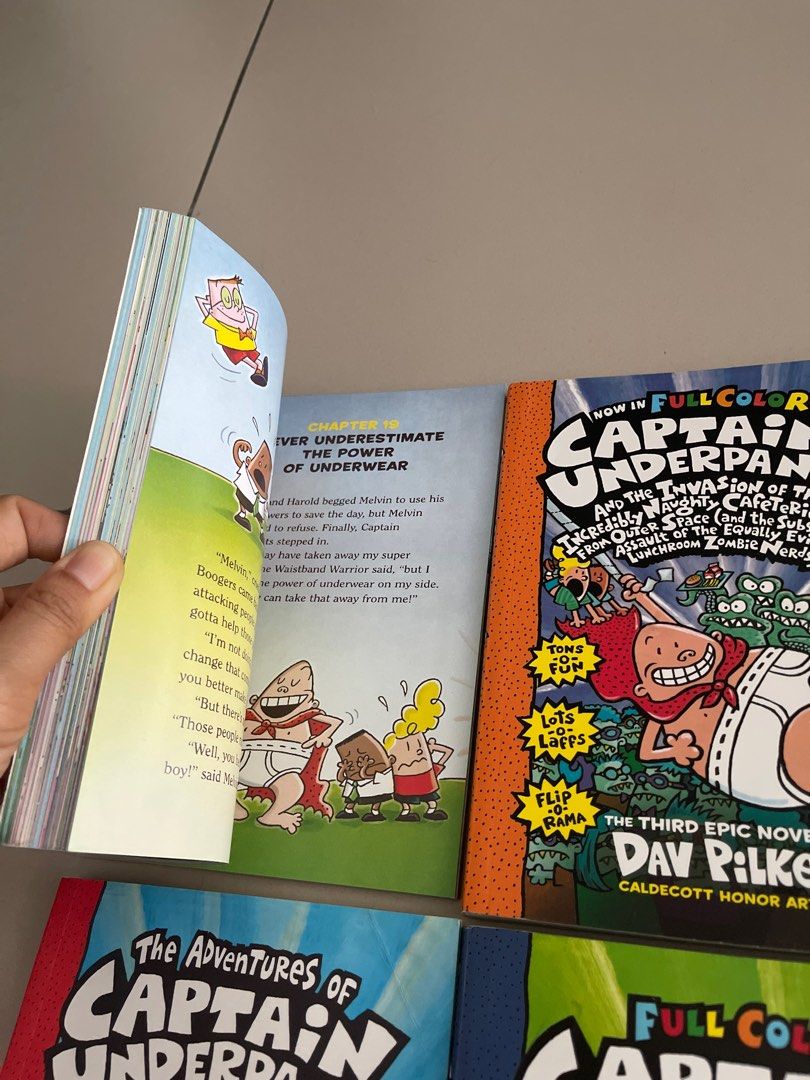 Captain Underpants (9 books), Hobbies & Toys, Books & Magazines, Comics ...
