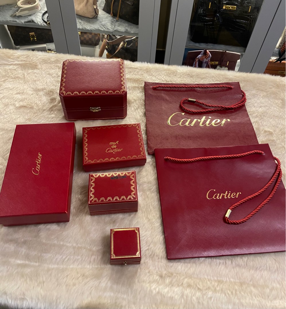 Cartier box and paperbag, Luxury, Bags & Wallets on Carousell