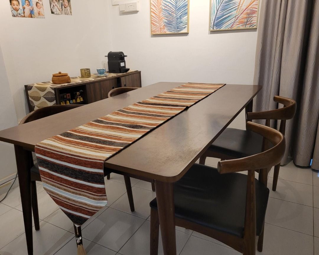 Castlery Dining Table and Juliet Chairs, Furniture & Home Living ...