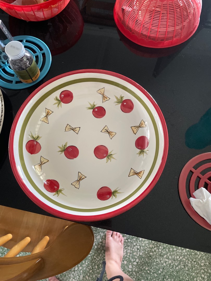 Ceramic Huge tomato plate, Furniture & Home Living, Kitchenware ...