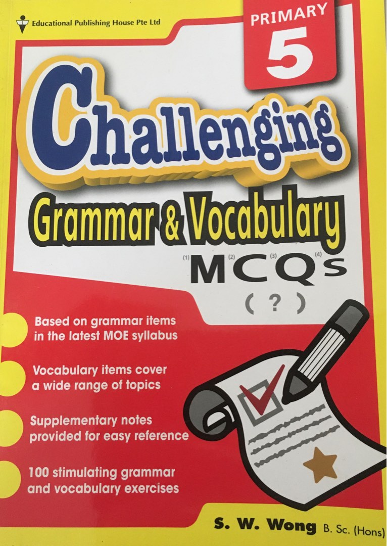 Challenging vocabulary and grammar mcq for p5, Hobbies & Toys, Books ...