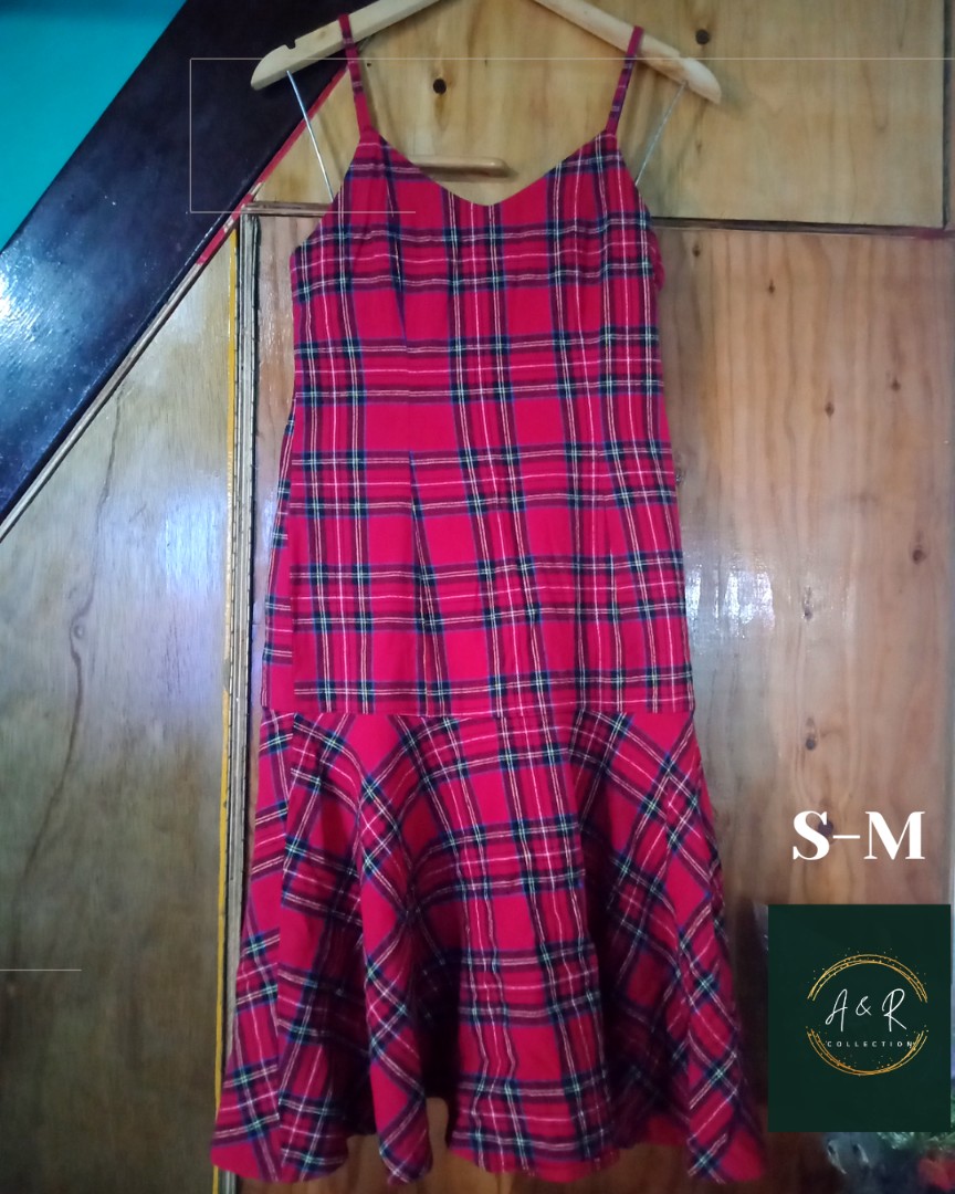 Checkered red dress, Women's Fashion, Dresses & Sets, Dresses on Carousell