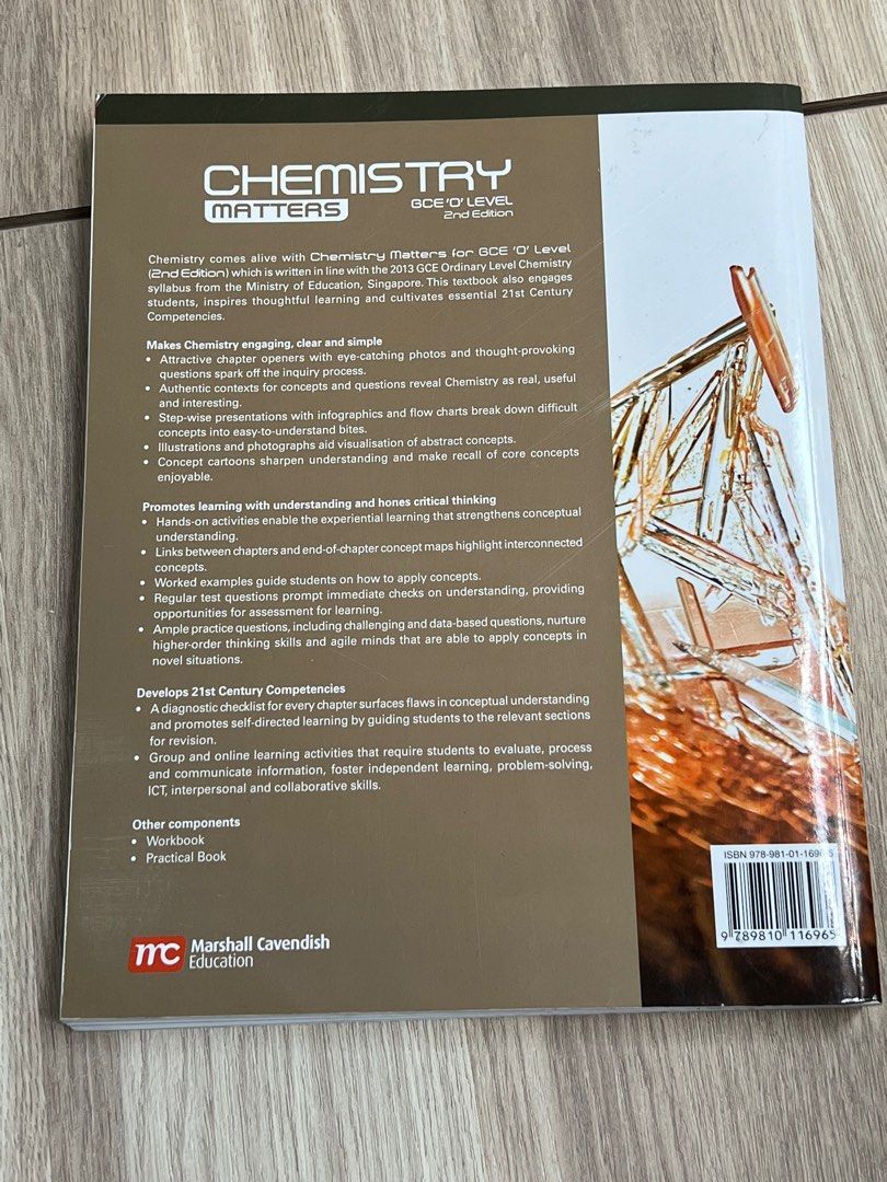 Chemistry Matters Textbook GCE O Level 2nd Edition, Hobbies & Toys ...