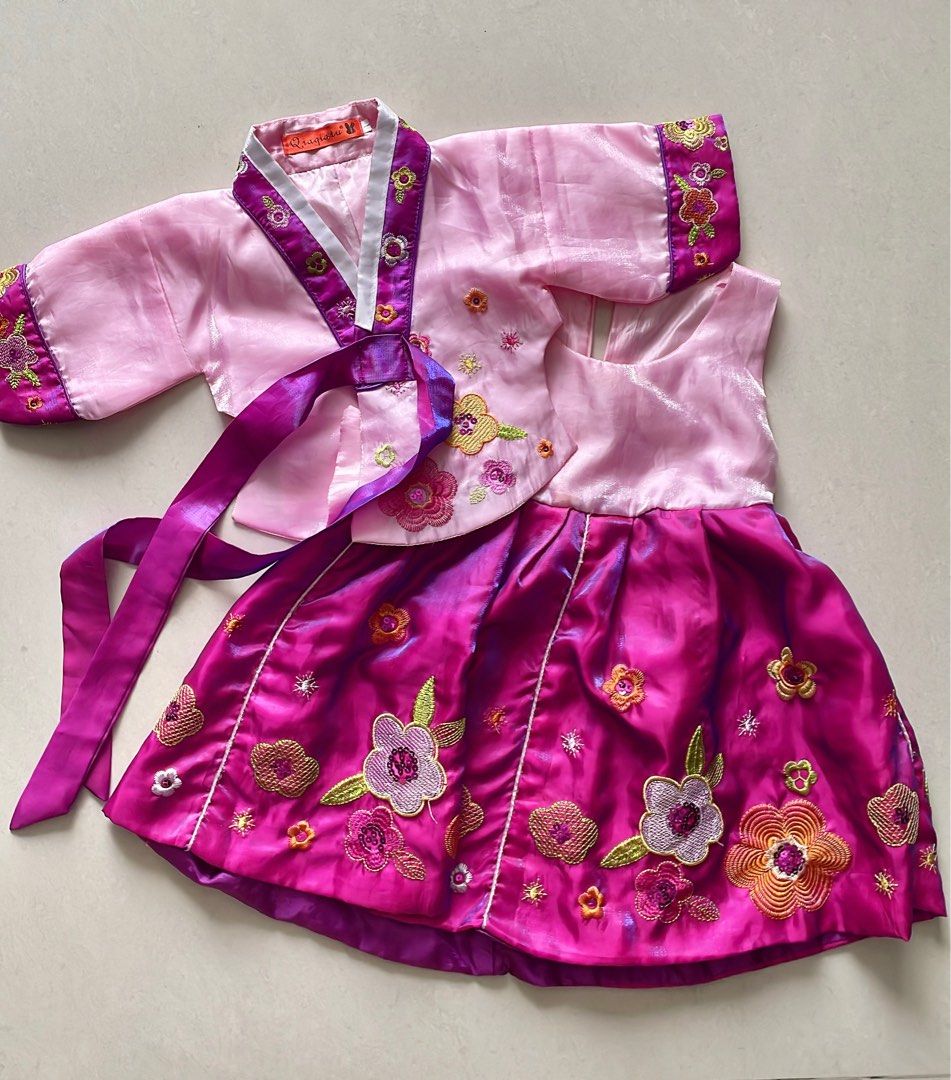 Cheongsam Qipao Unicorn Princess Dress Korean Traditional Hanbok ...