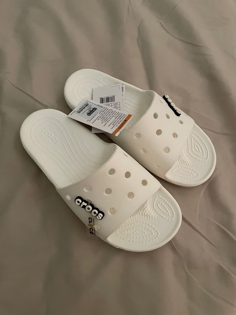 Classic Crocs Slide, Men's Fashion, Footwear, Slippers & Slides on Carousell