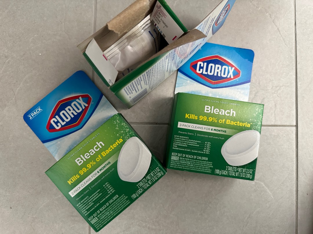 Clorox bleach tablets, Furniture & Home Living, Bathroom & Kitchen ...
