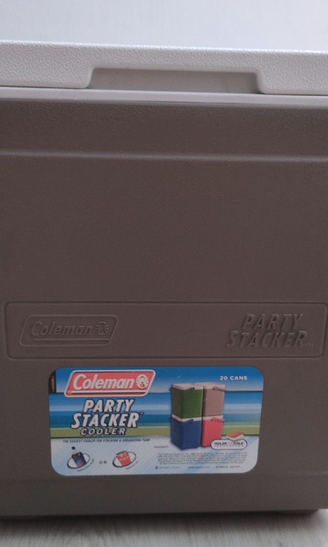 Coleman Cooler 20cans Party Stacker, Furniture & Home Living, Home ...